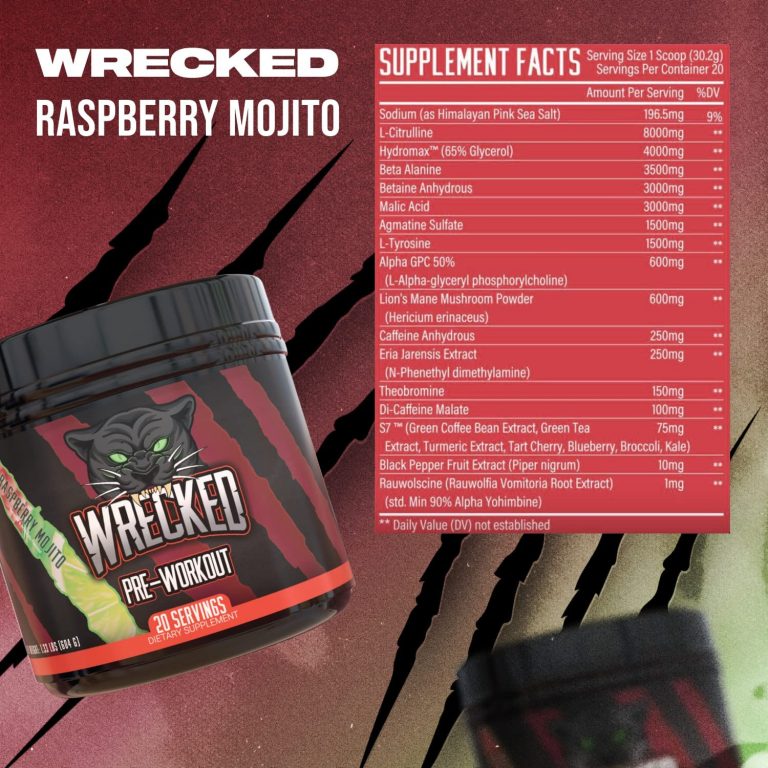 Huge Supplements Wrecked Pre-Workout Review: GarageGymPro